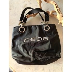 bebe Bags | Metallic Silver Large Tote Satchel | Poshmark